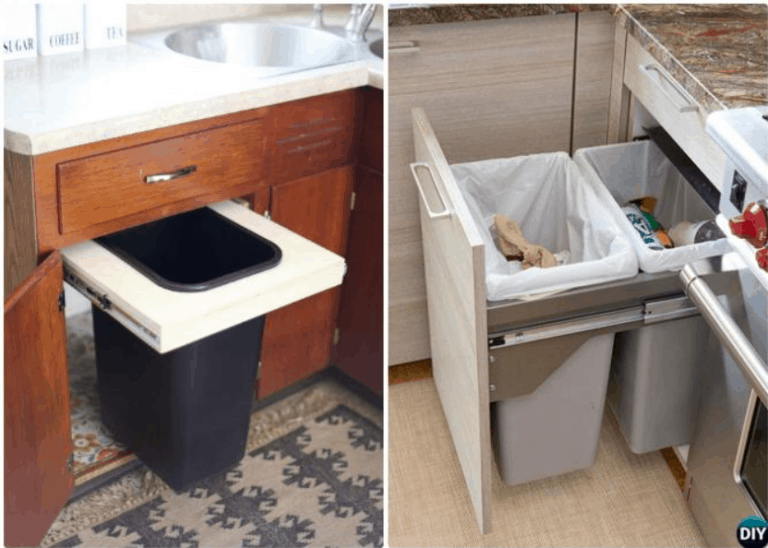 18 Easy Homemade Trash Can Cabinet Plans